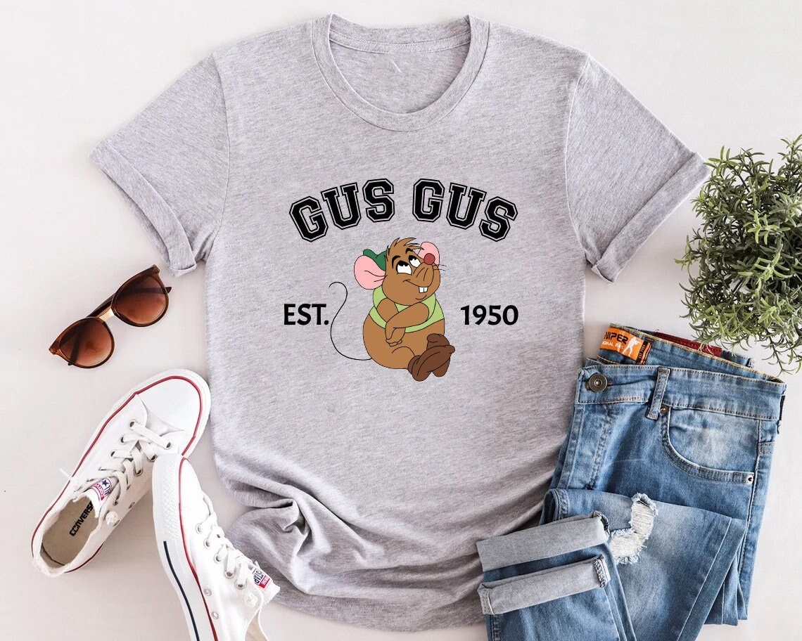 Disney Gus Gus Shirt, Cinderella Mouse Shirt, Disney Jaq | Inspire Uplift