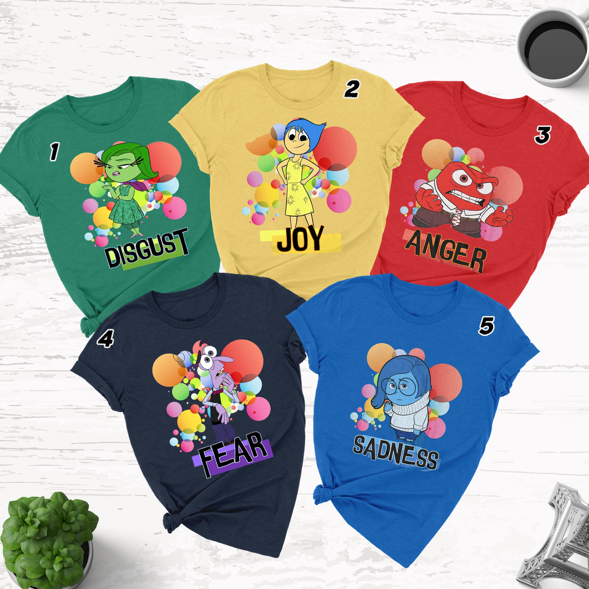 Inside Movie Characters Matching Shirt, Inside Birthday, Ins | Inspire ...
