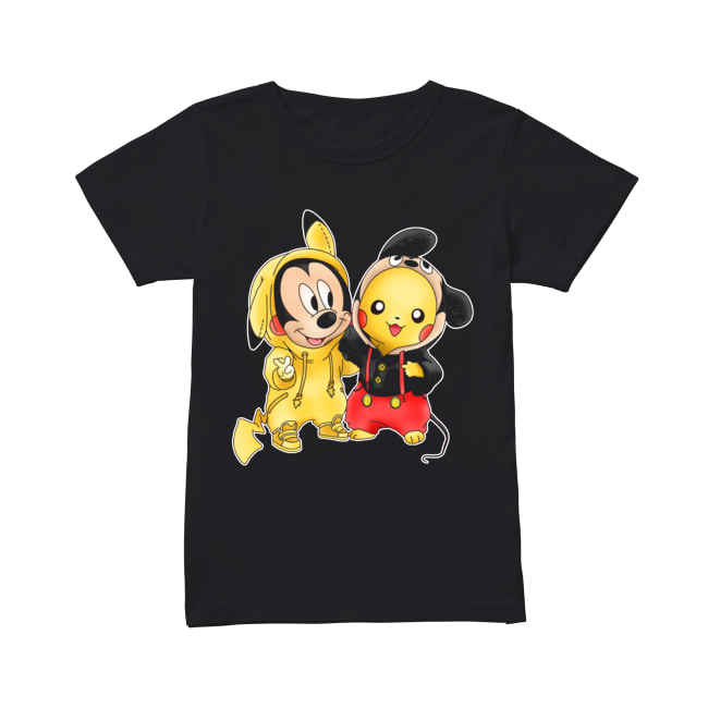 Pikachu Pokemon Mickey mouse crossover shirt | Inspire Uplift