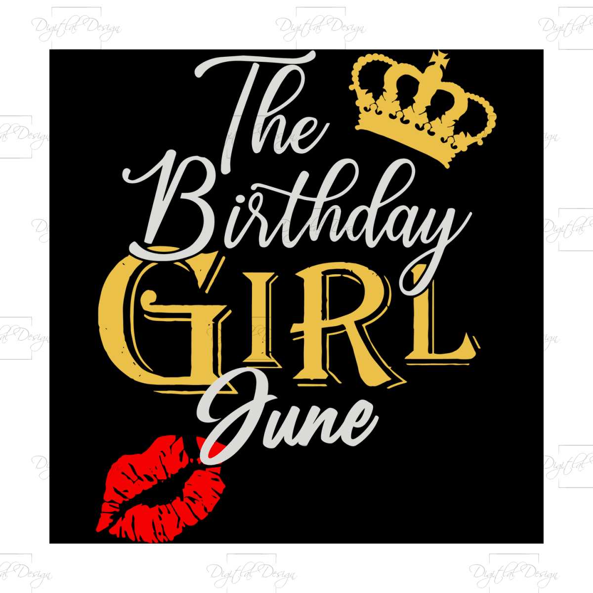 The Birthday Girl June Svg, Birthday Svg, Birthday Girl Gift | Inspire ...