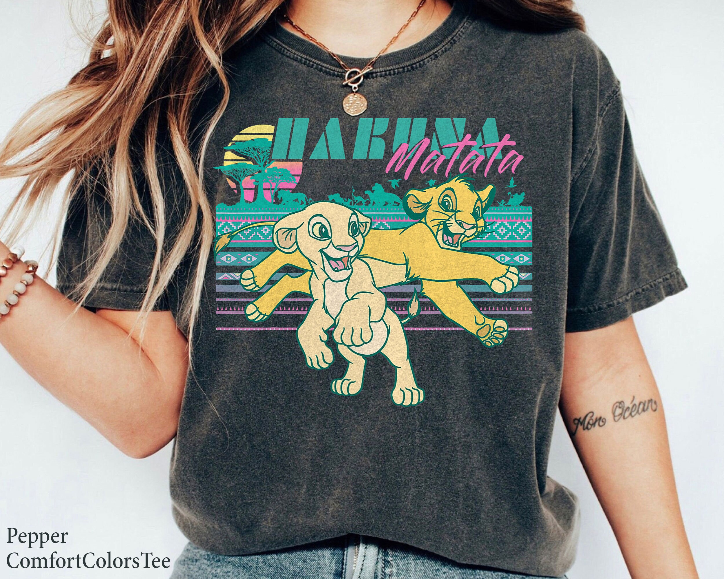 Disney Lion King Retro Simba Nala Hakuna Matata Shirt Walt D - Inspire ...