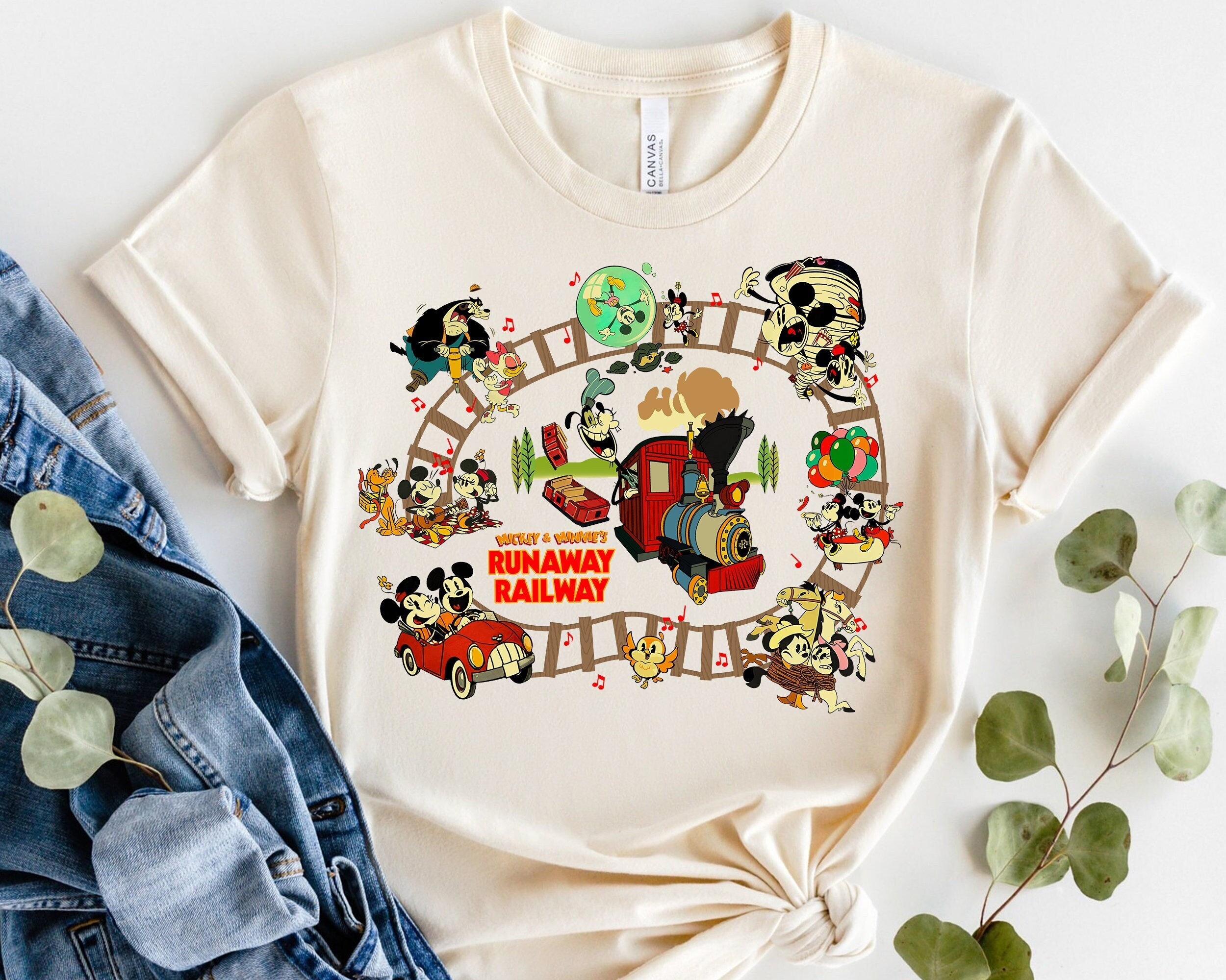 Mickey Minnie Runaway Railway Shirt Mickey Minnie Pluto Chu | Inspire ...
