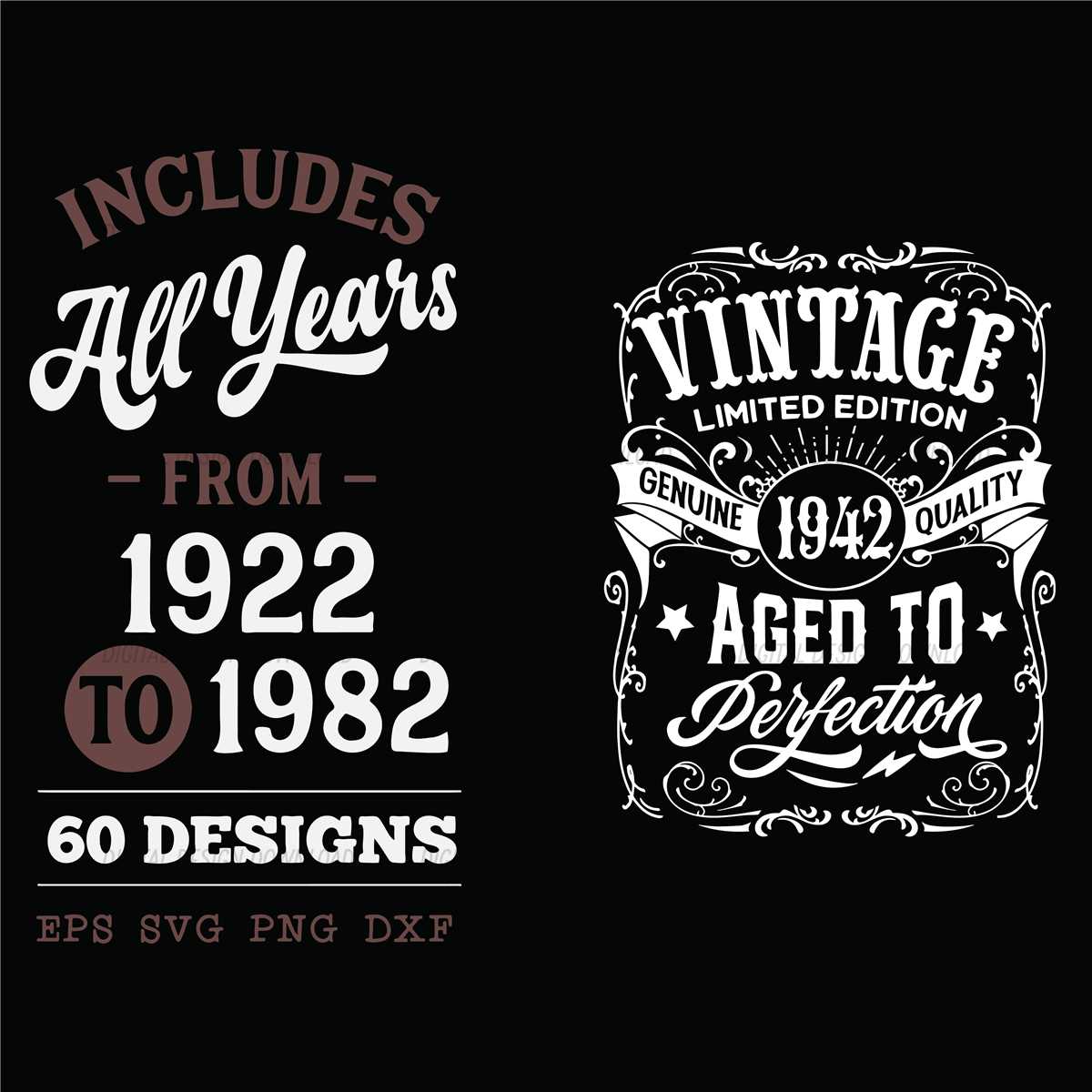 Vintage aged to perfection svg, ALL YEARS included, Limited | Inspire ...