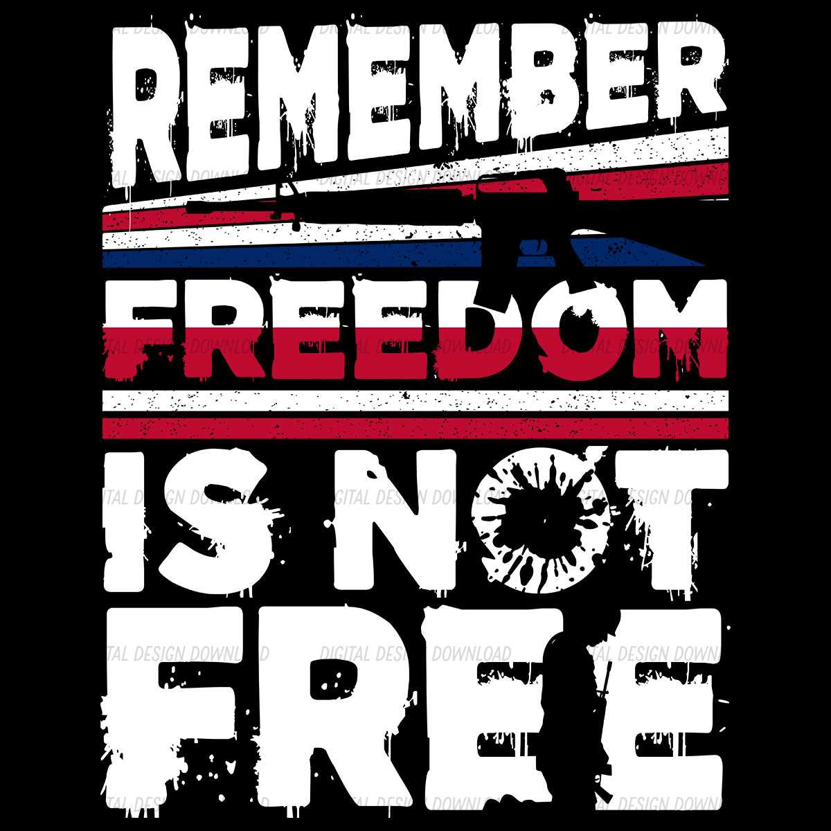 Remember Freedom Is Not Free SVG | Inspire Uplift