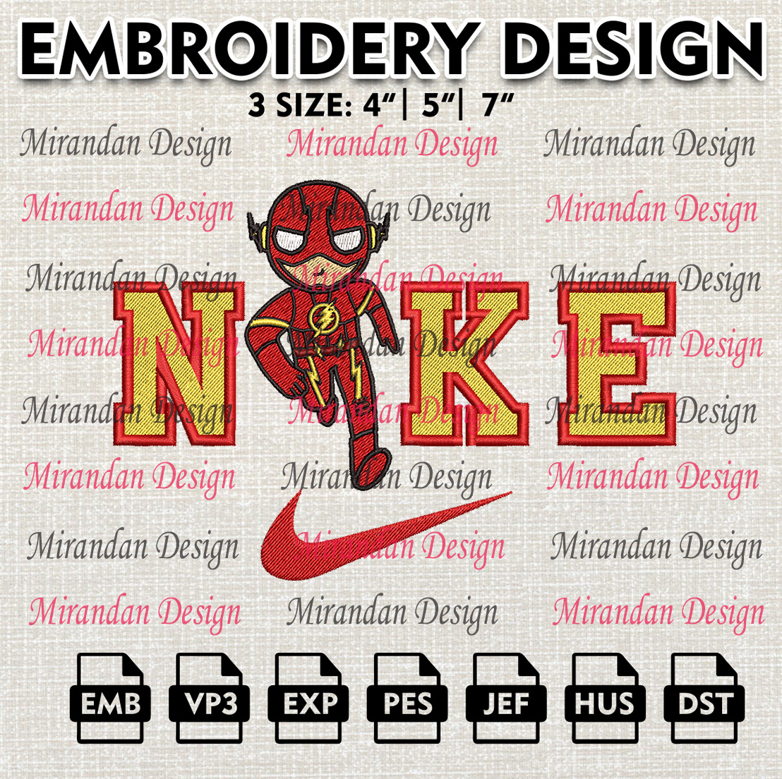 Nik.e The Flash Embroidery Designs, Flash Embroidery Files, | Inspire ...