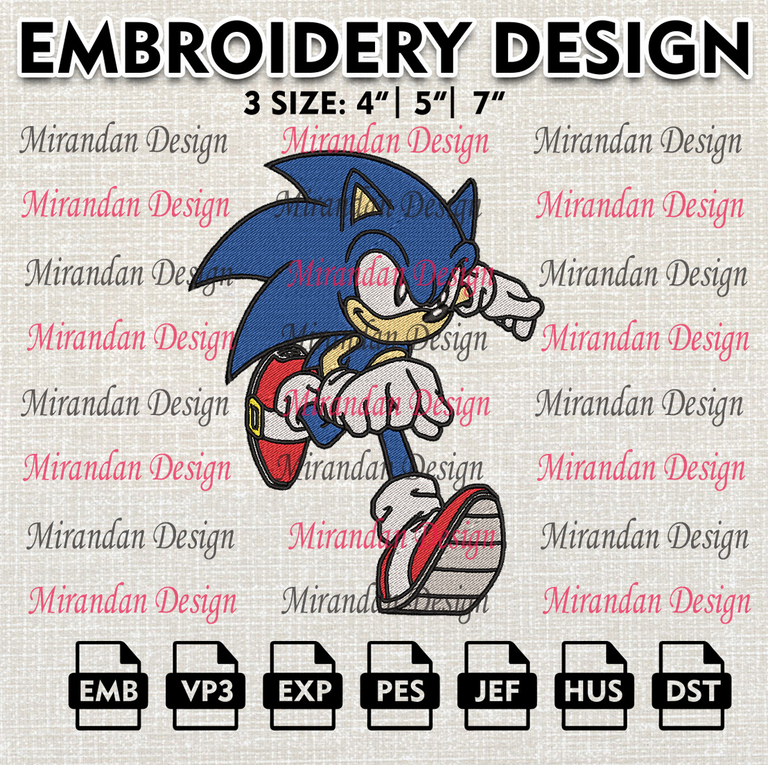 Sonic 2 Embroidery Designs, Sonic the Hedgehog Embroidery Fi | Inspire ...