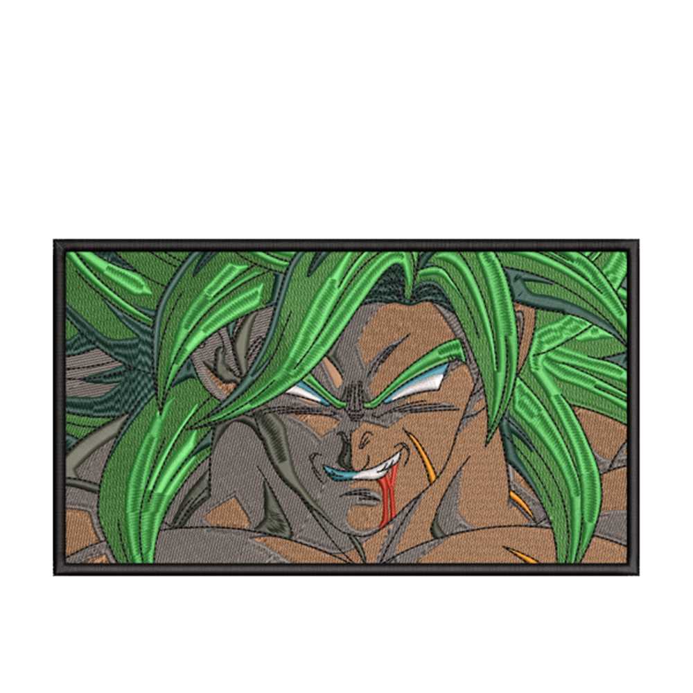 Broly Saiyan Embroidery Design Anime Dragon Ball File | Inspire Uplift