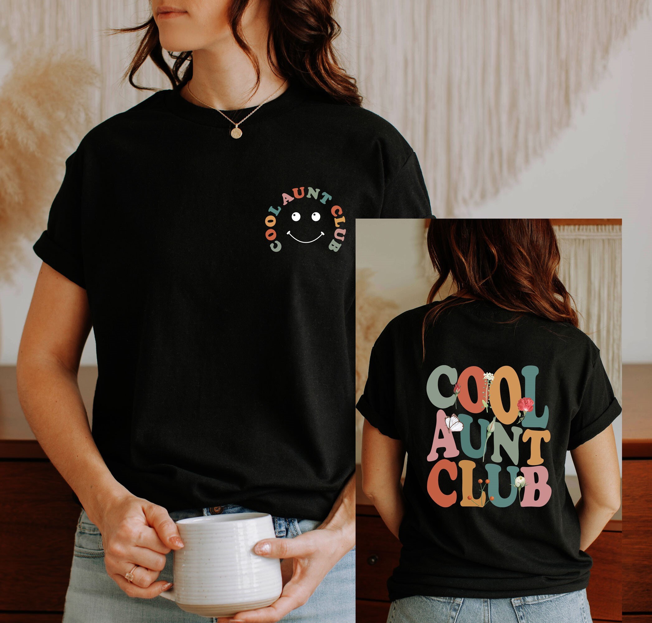 Cool Aunts Club Shirt, Aunt Two Side Shirt, Cool Auntie Shir | Inspire ...