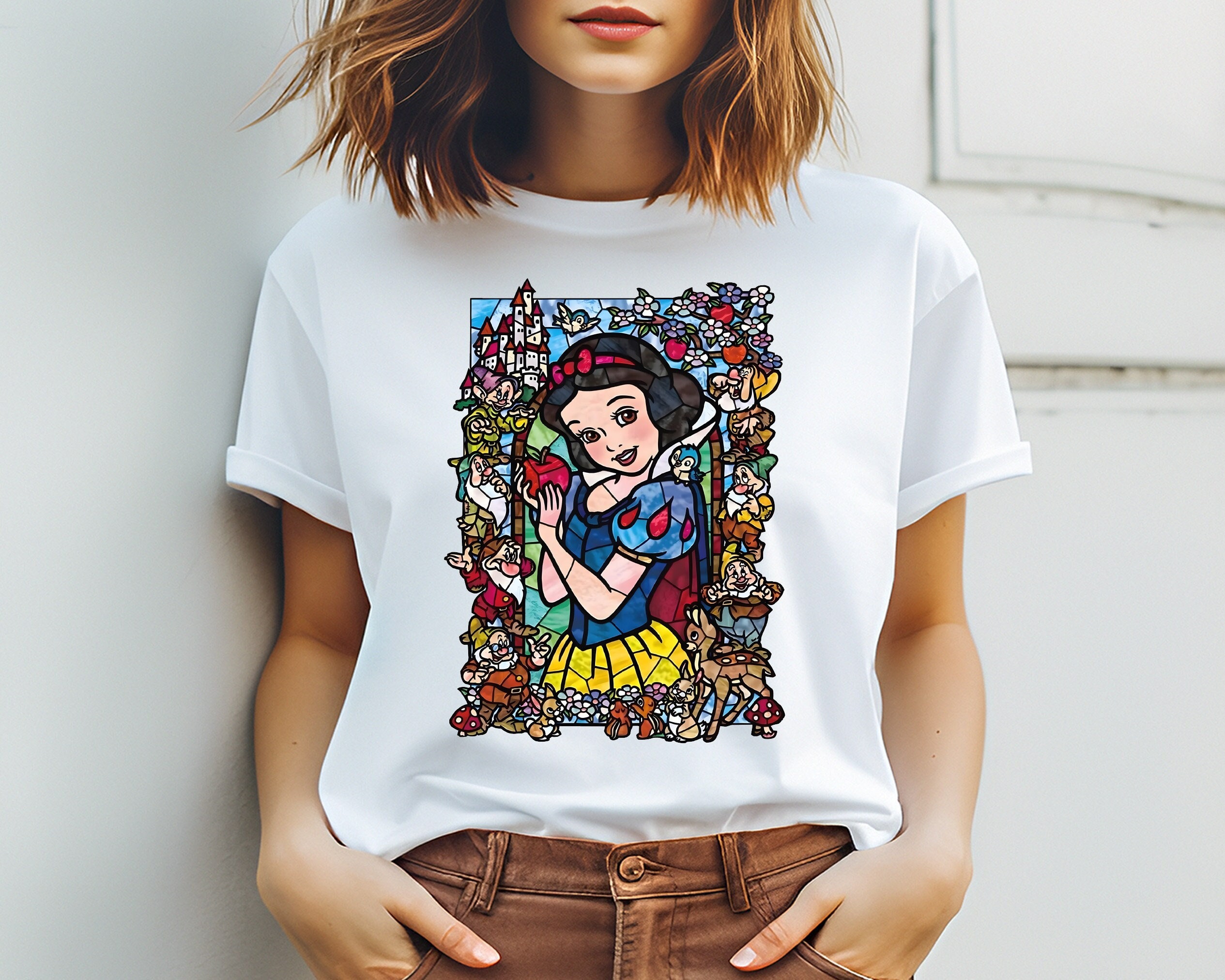 Vintage Snow White Stained Glass Shirt, Snow White Shirt, 7 | Inspire ...