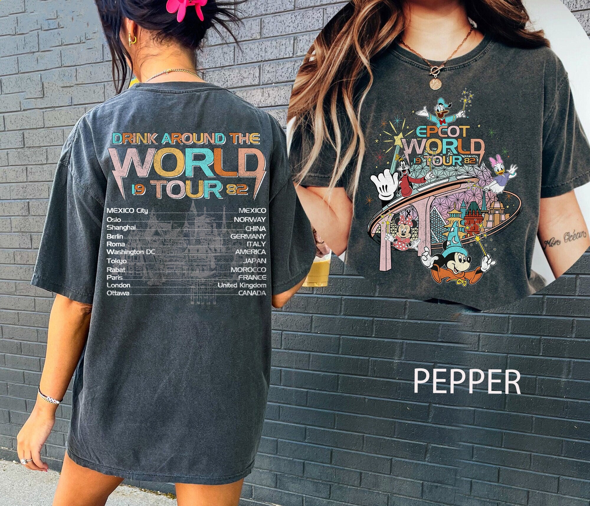 Retro Epcot World Tour 1982 Shirt, Epcot Center Shirts, Mick | Inspire ...