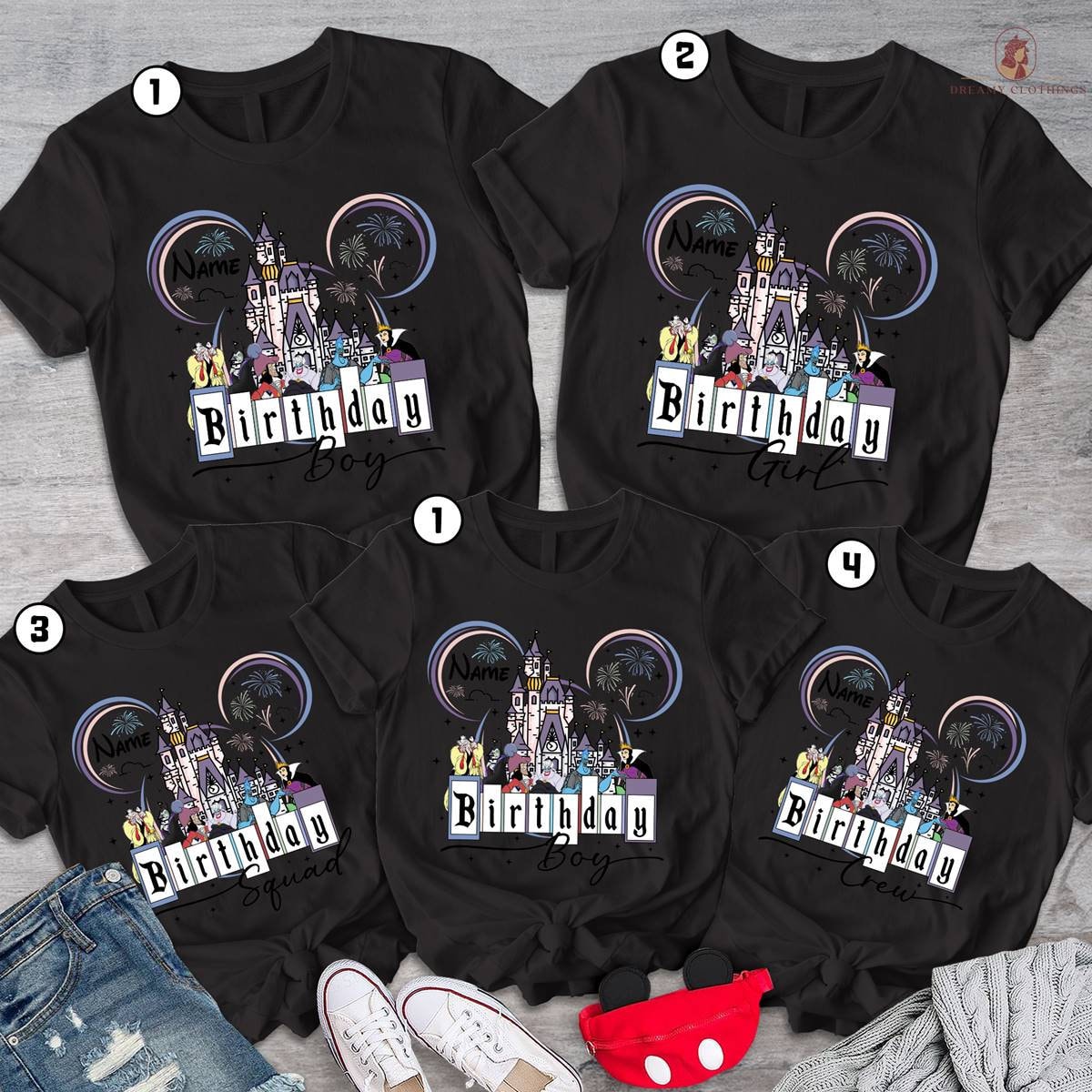 Custom Disneyland Villains Squad Shirt, Villains Birthday Sh | Inspire ...