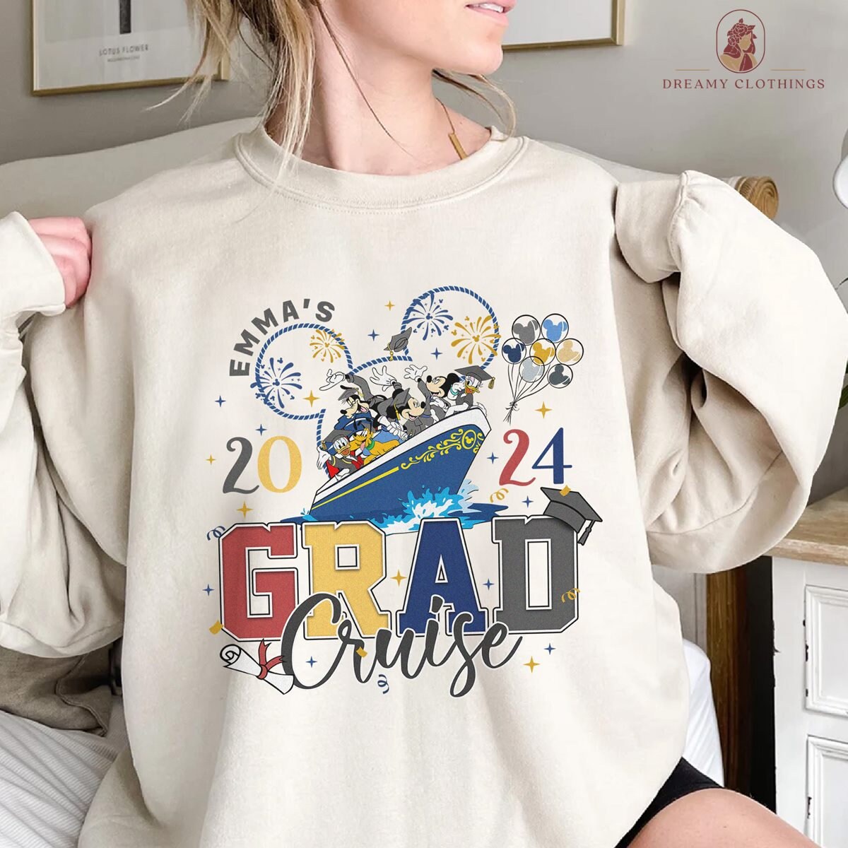 Custom Mickey Graduation Cruise Shirt, Mickey and Friends Cr | Inspire ...