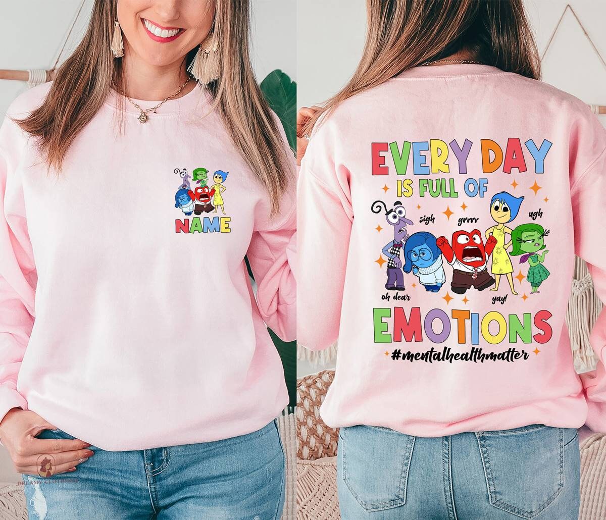 Custom Name Inside Out Shirt, Inside Out Emotions Shirt, Eve - Inspire ...