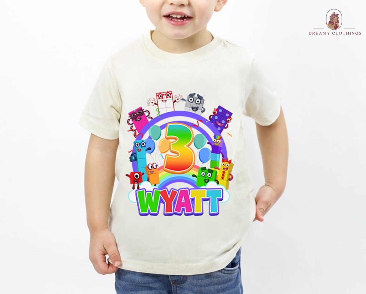 Custom Numberblocks Birthday Shirt Numberblocks Bday Shirt | Inspire Uplift