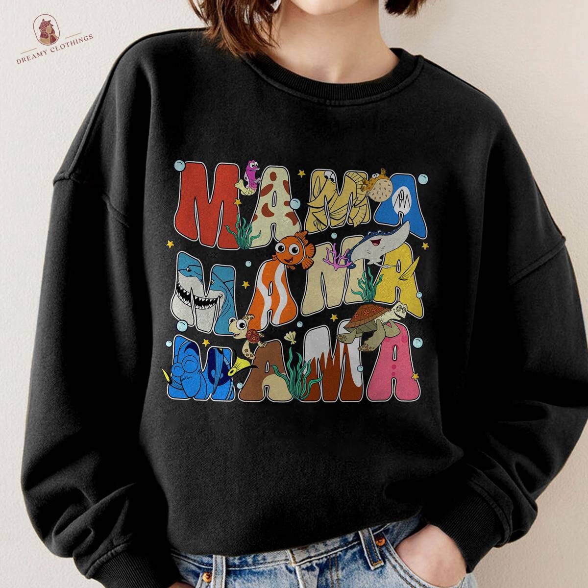 Finding Nemo Mama Shirt, Cute Mom Shirt, Mothers Day Gift, N - Inspire ...