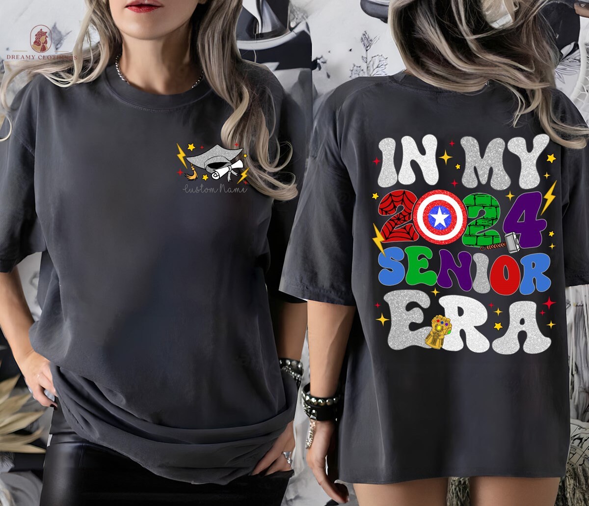 Personalized Avengers In My Senior Era Shirt Avengers Gradu | Inspire ...