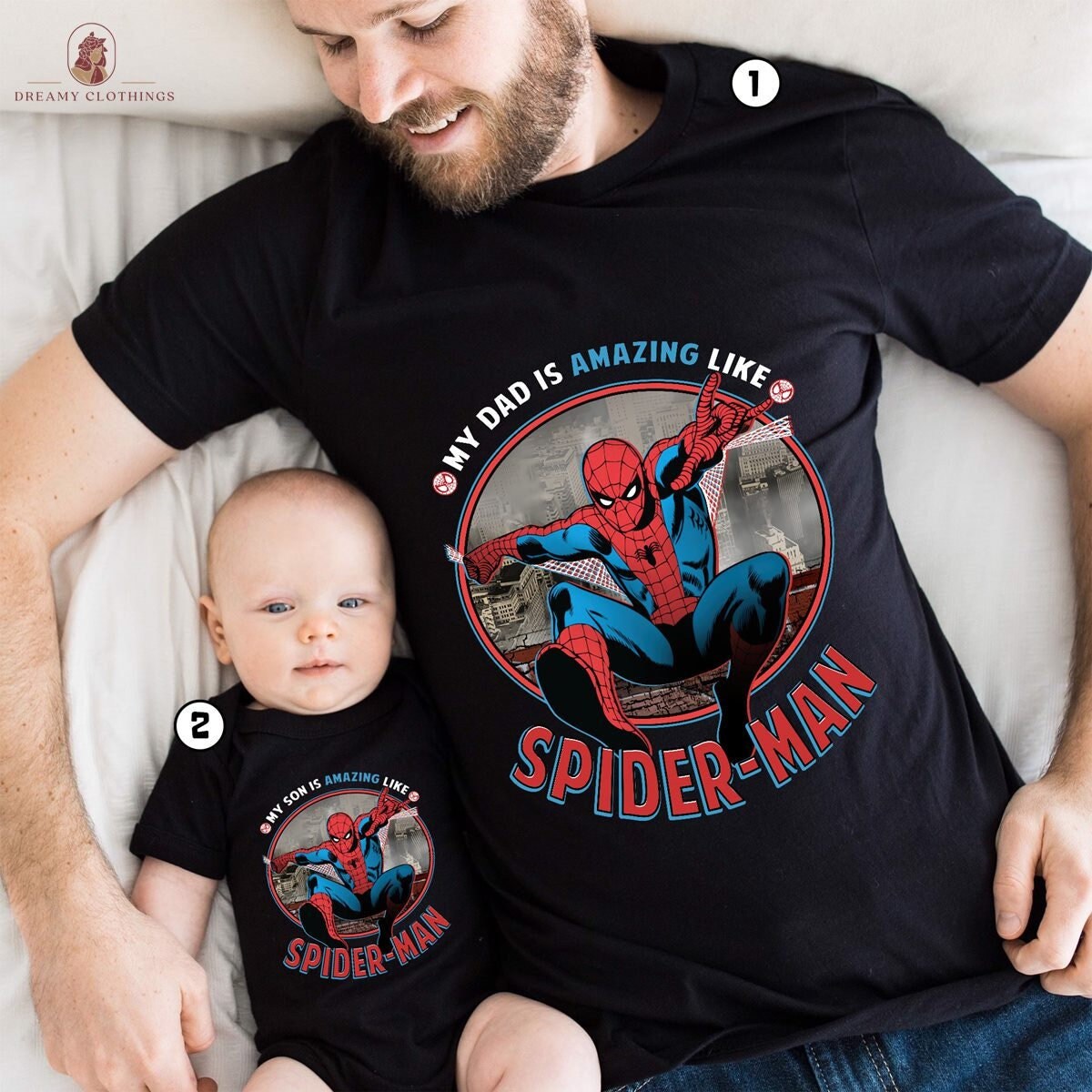 Spider Man Amazing Dad Son Shirt Amazing Son Shirt Spider- - Inspire Uplift