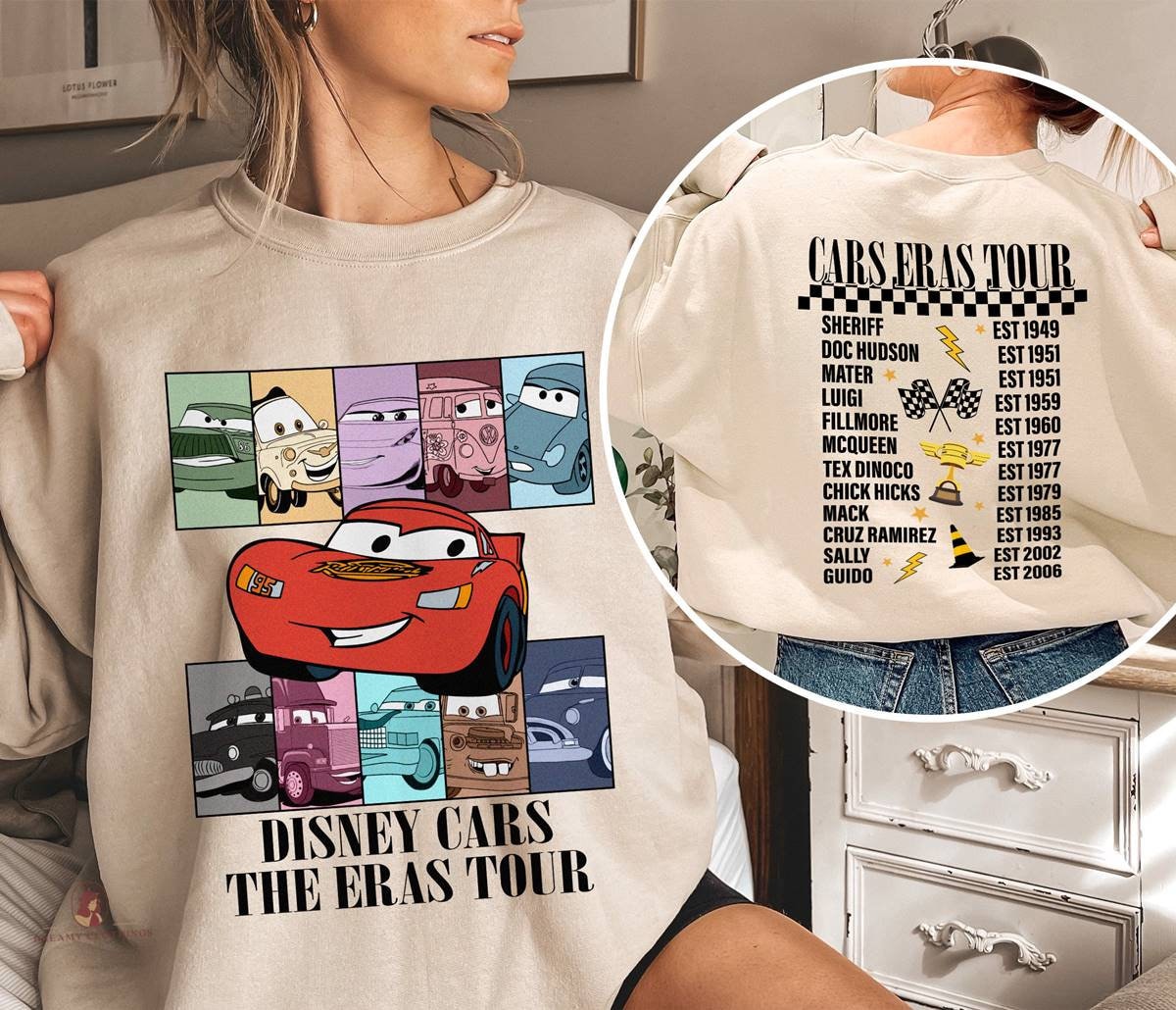 Vintage Cars The Eras Tour Shirt Disneyland Cars Shirt Car | Inspire Uplift