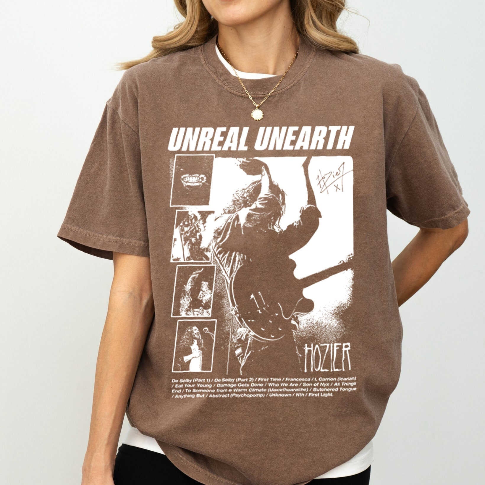 Retro Unreal Unearth shirt, Hozier Unreal Unearth tour 2024 - Inspire ...