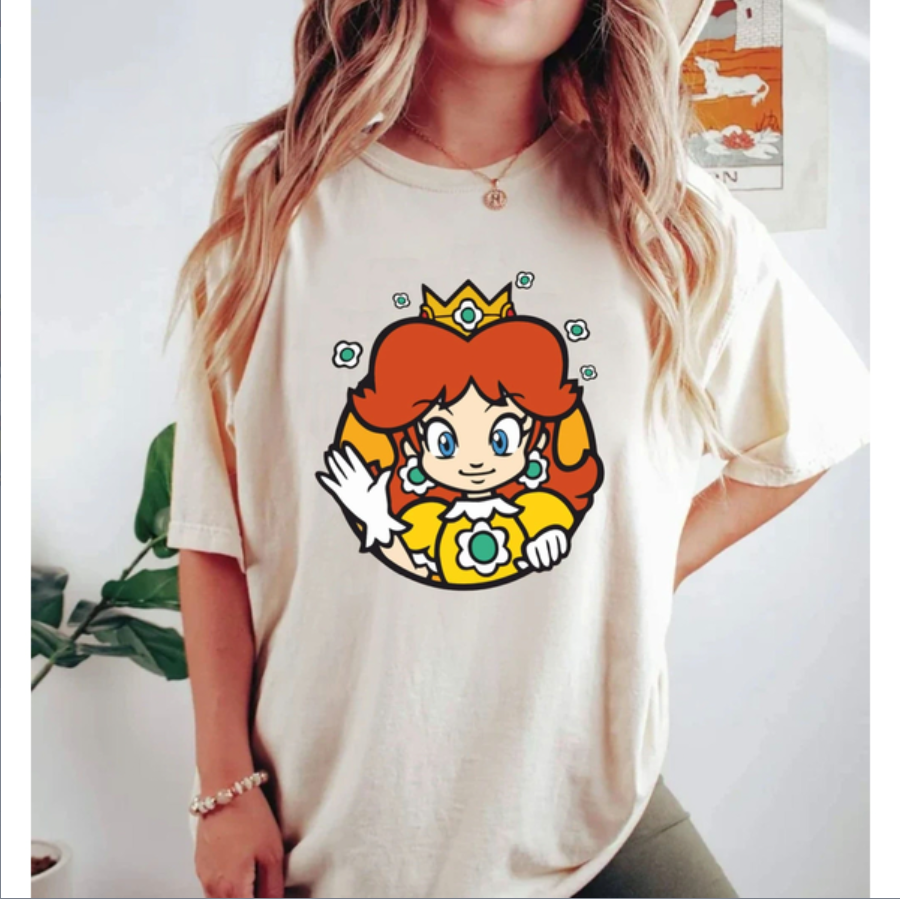 Princess Daisy Mario Comfort Colors Shirt, Princess Daisy Ni | Inspire ...
