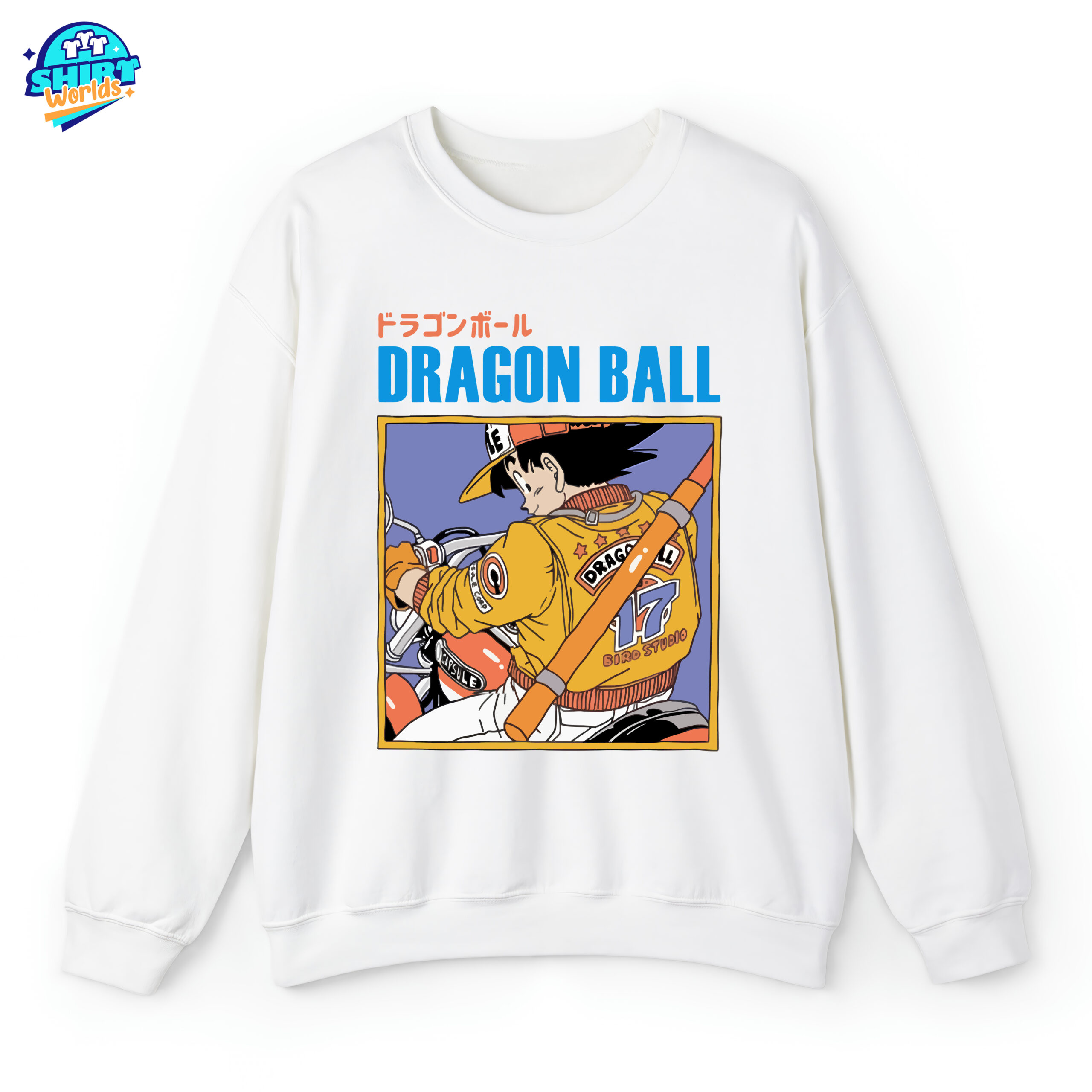 Goku Riding A Bike Shirt, Dragon Ball Fan Shirt, Manga Fan S | Inspire ...