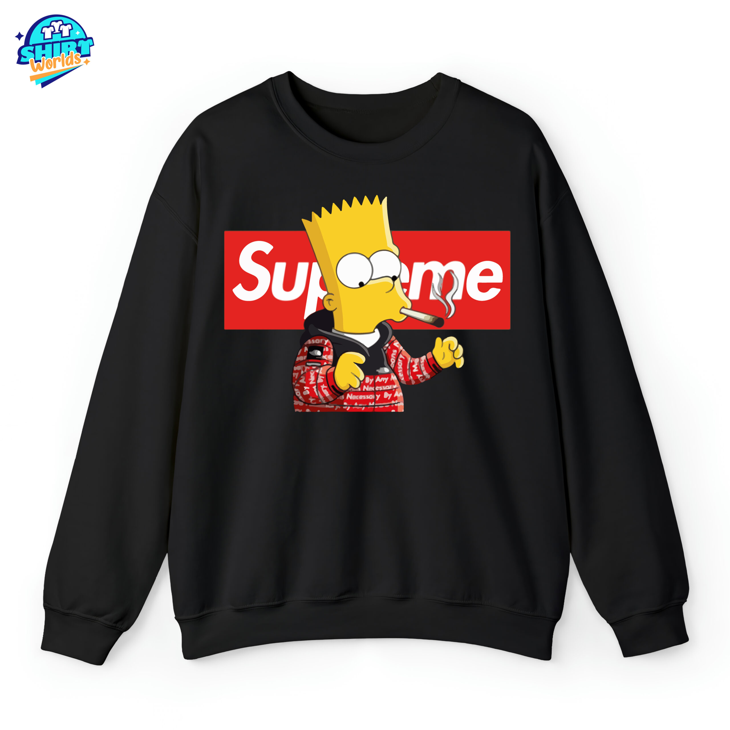 Supreme Smoking Bart The Simpsons, The Simpsons Shirt, The S | Inspire ...