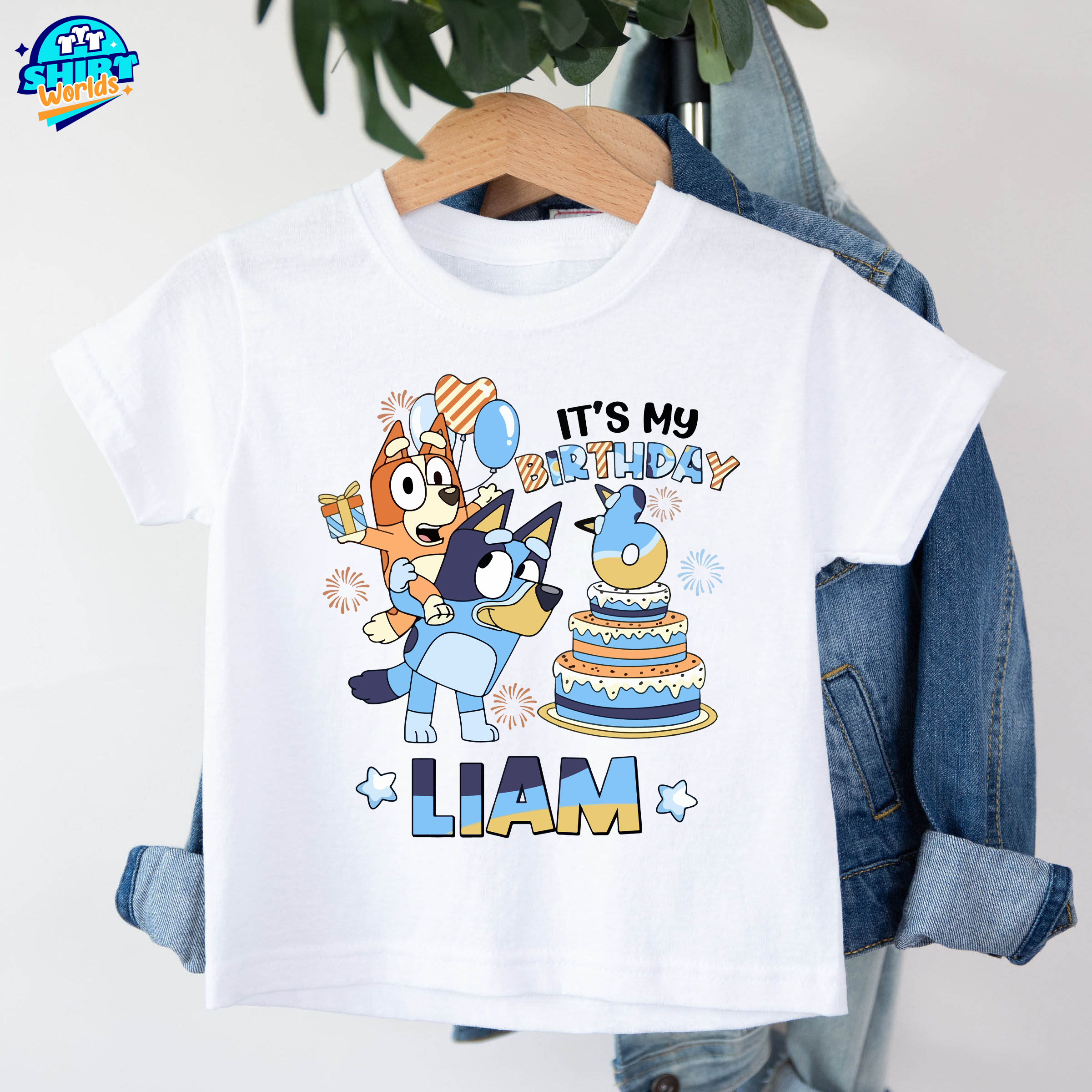 Personalized Bluey Birthday Shirt, Bluey Family Matching Tee | Inspire ...