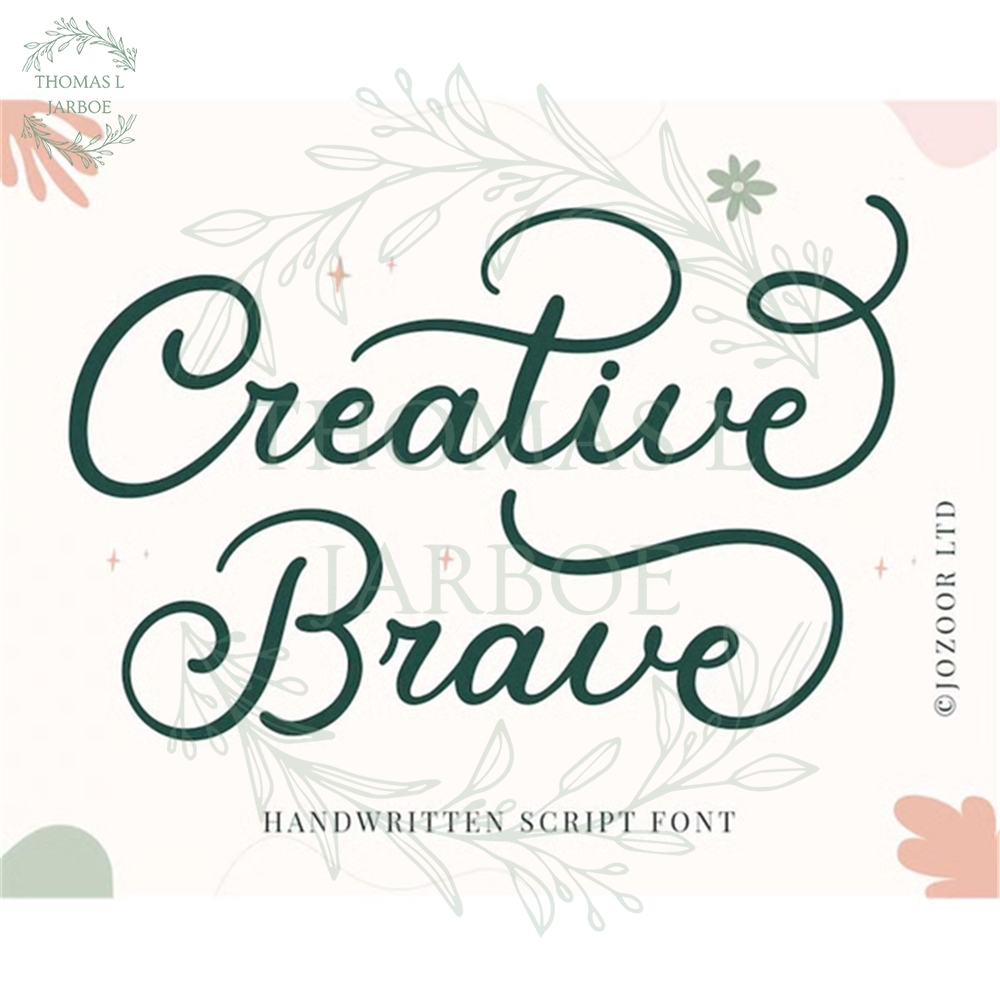 Script Font, Handwritten Font, Font with Tails, Flourish Wed | Inspire ...