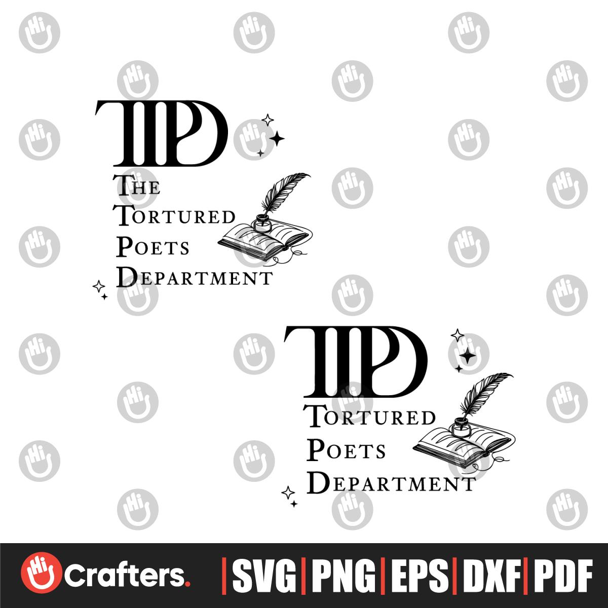 The Tortured Poets Department TTPD Album SVG | Inspire Uplift