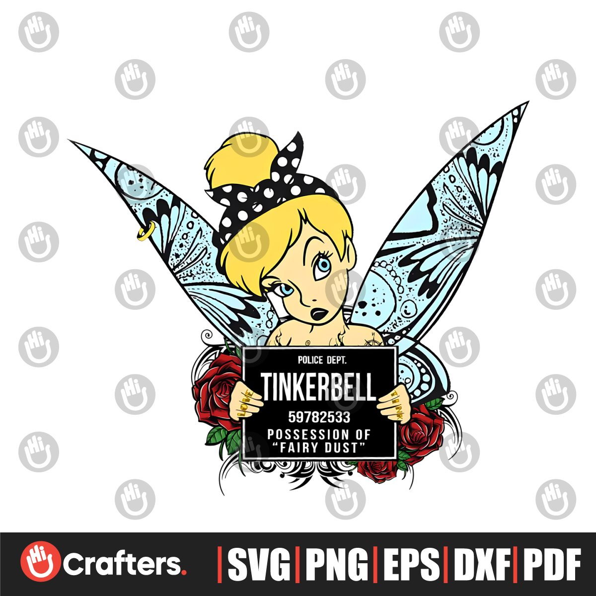 Tinkerbell Gothic Girl Possession Of Fairy Dust PNG - Inspire Uplift