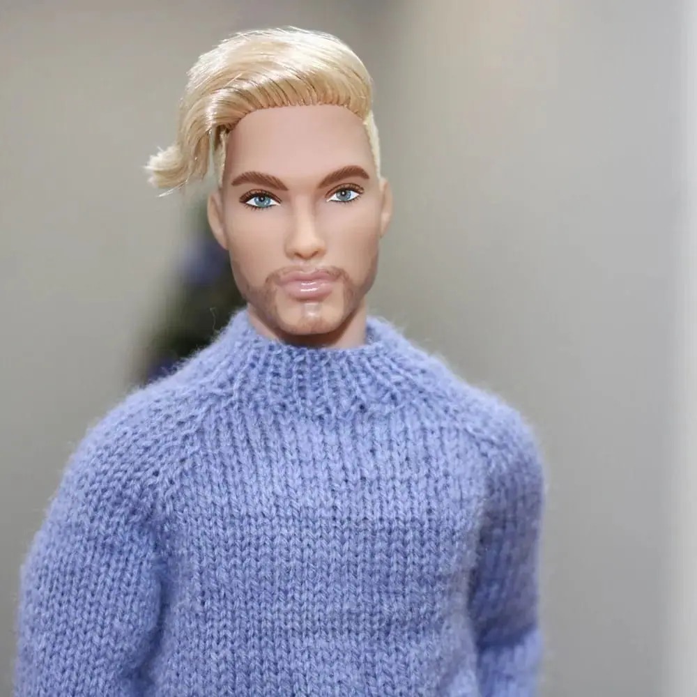 Ken Doll Clothes, Ken Blue Sweater | Inspire Uplift