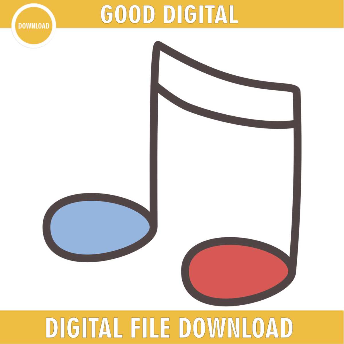 Patriotic Music Note 4th Of July Day SVG | Inspire Uplift