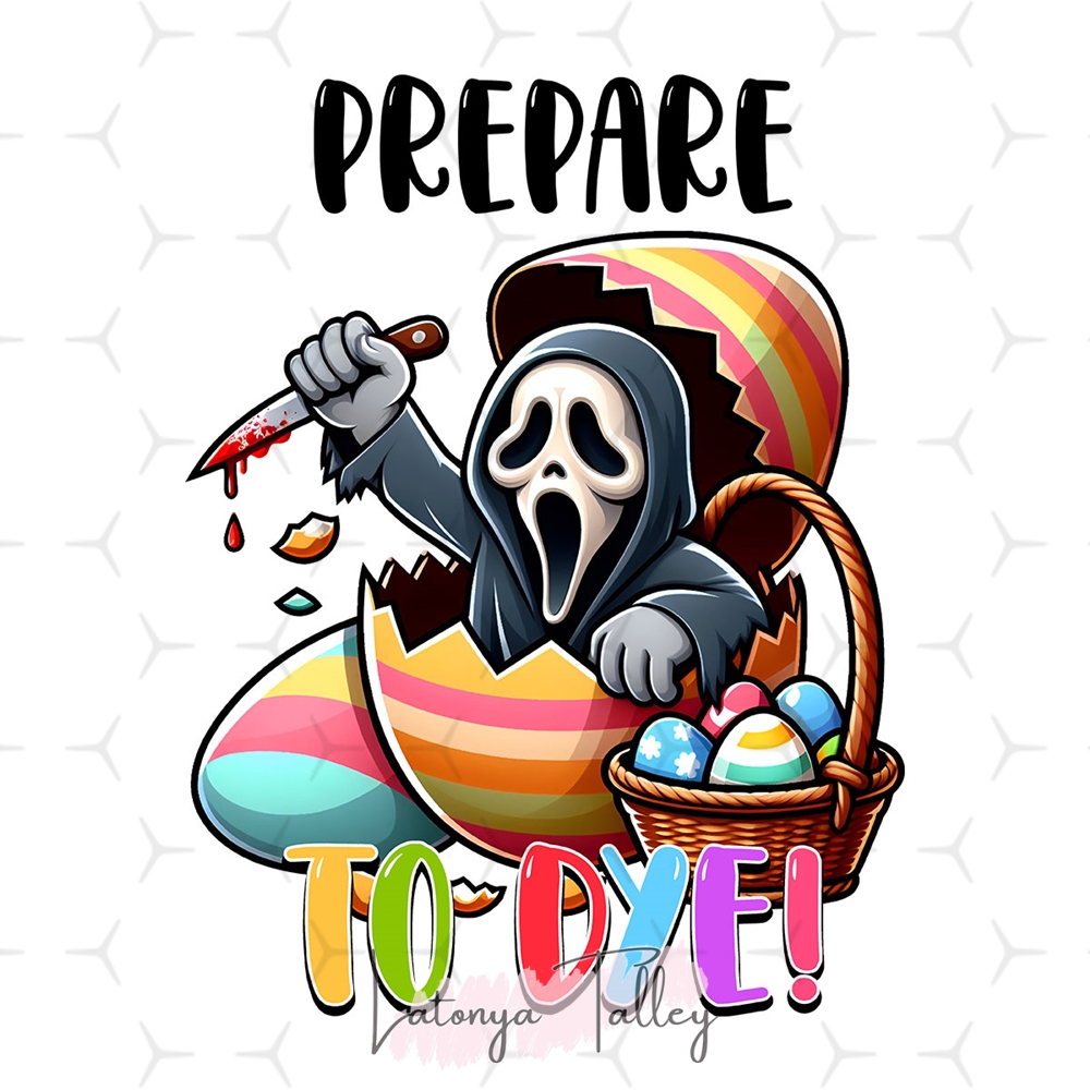 Prepare To Dye Ghostface Easter Egg Png | Inspire Uplift