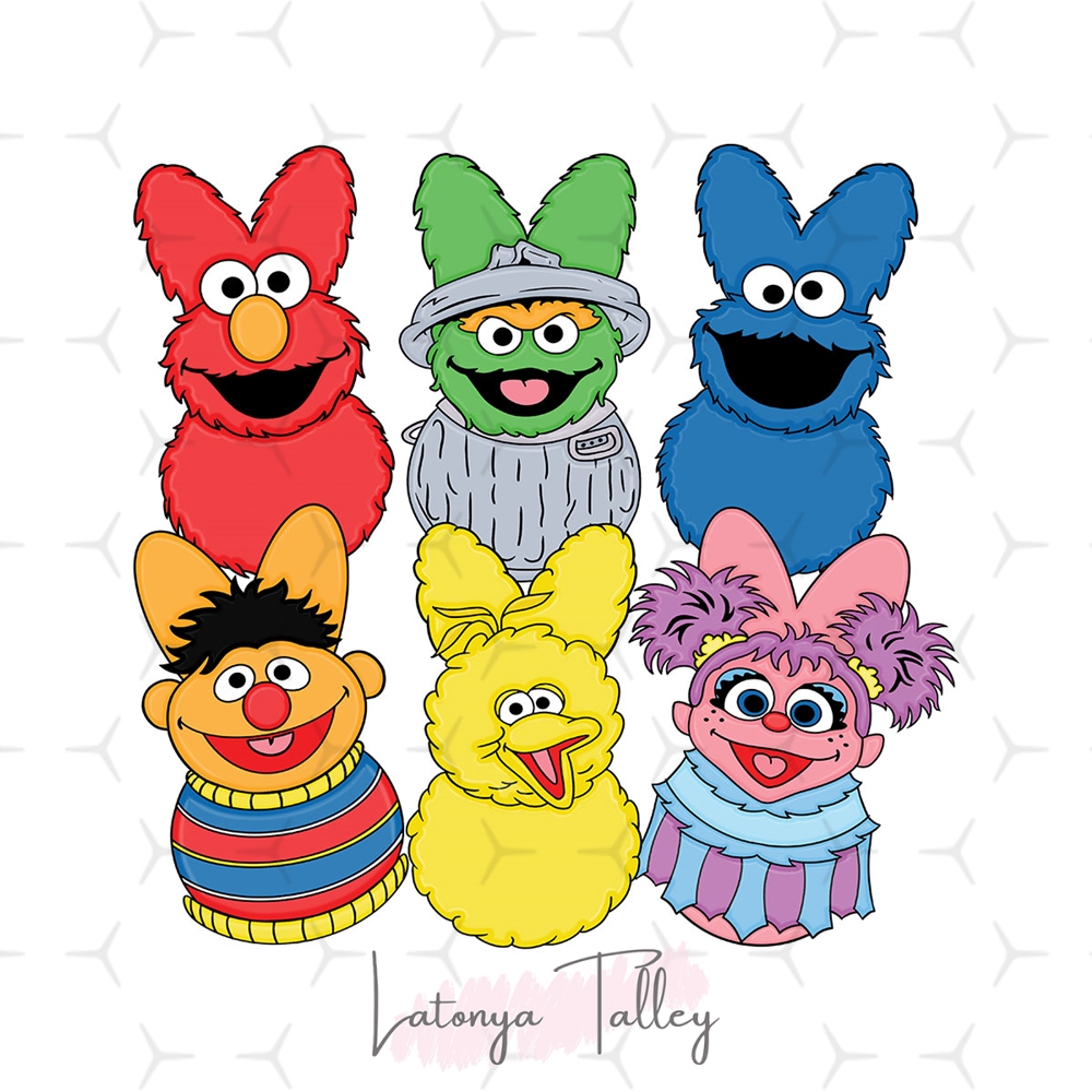 Sesame Street Peeps Happy Easter PNG | Inspire Uplift
