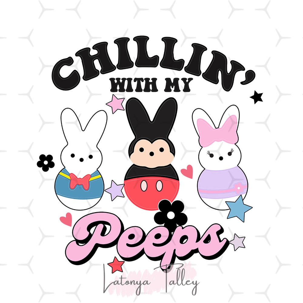 Chilling With My Easter Mickey Mouse Peeps PNG | Inspire Uplift