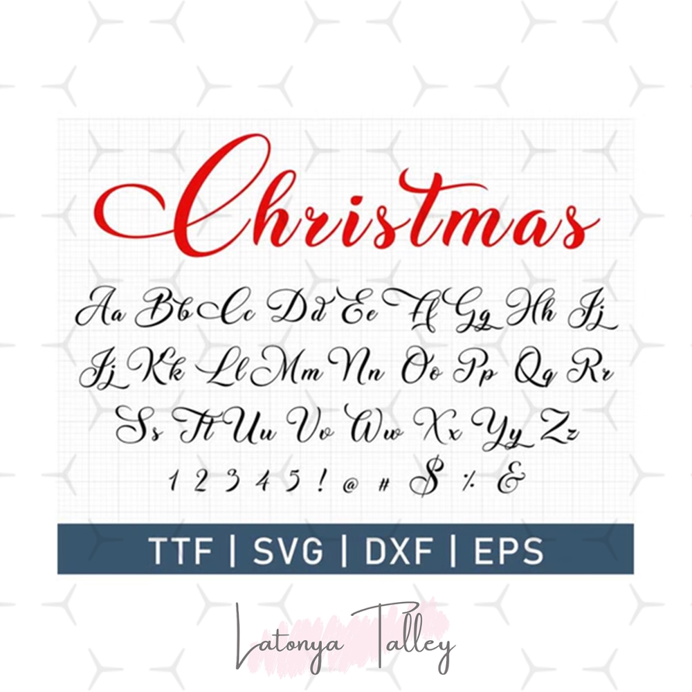 Christmas Script Font, Christmas Letters Svg, Holiday Font, | Inspire ...