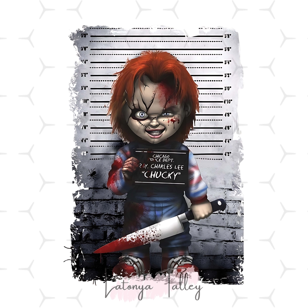 Chucky mugshot PNG, Chucky Horror Movie PNG, Horror Characte | Inspire Uplift