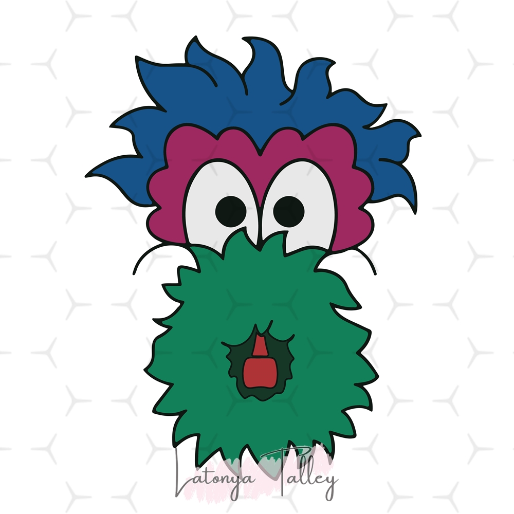 Phillies Baseball Phanatic Face SVG | Inspire Uplift