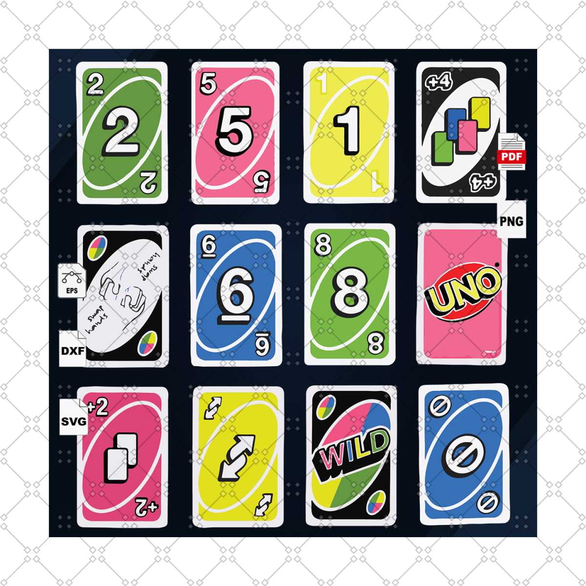 Uno Card, Uno Card Bundle Svg, Uno Svg Birthday, Uno Drunk L | Inspire ...