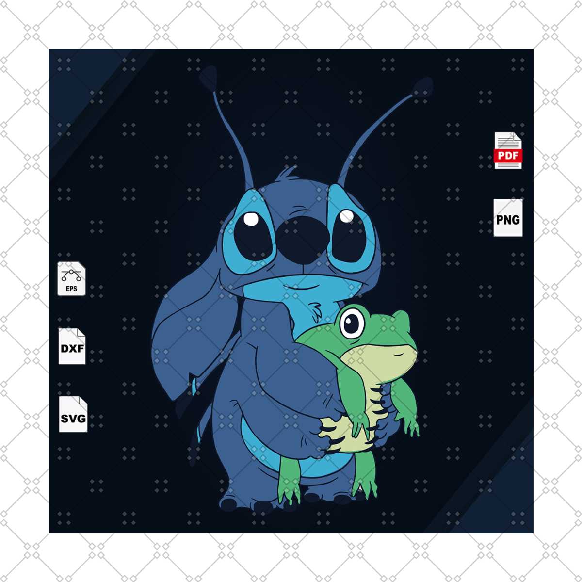 Stitch And Frog Svg, Stitch Vector, Stitch Lover, Stitch and - Inspire ...