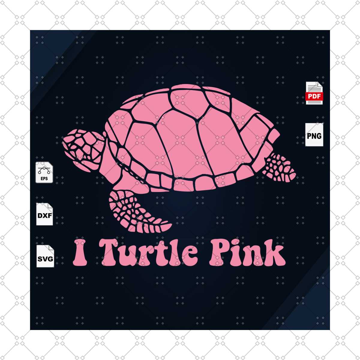I Turtle Pink, Breast Cancer Svg, Turtle Svg, Pink Turtle Sh | Inspire ...