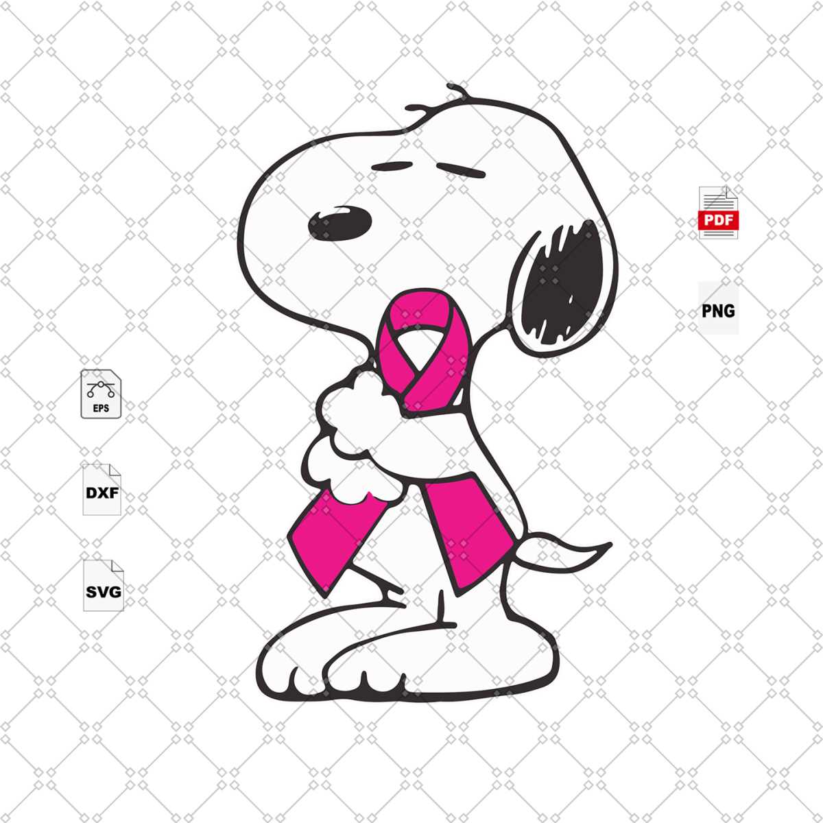 Snoopy Breast Cancer, Snoopy, Snoopy Svg, Breast Cancer Svg, | Inspire ...