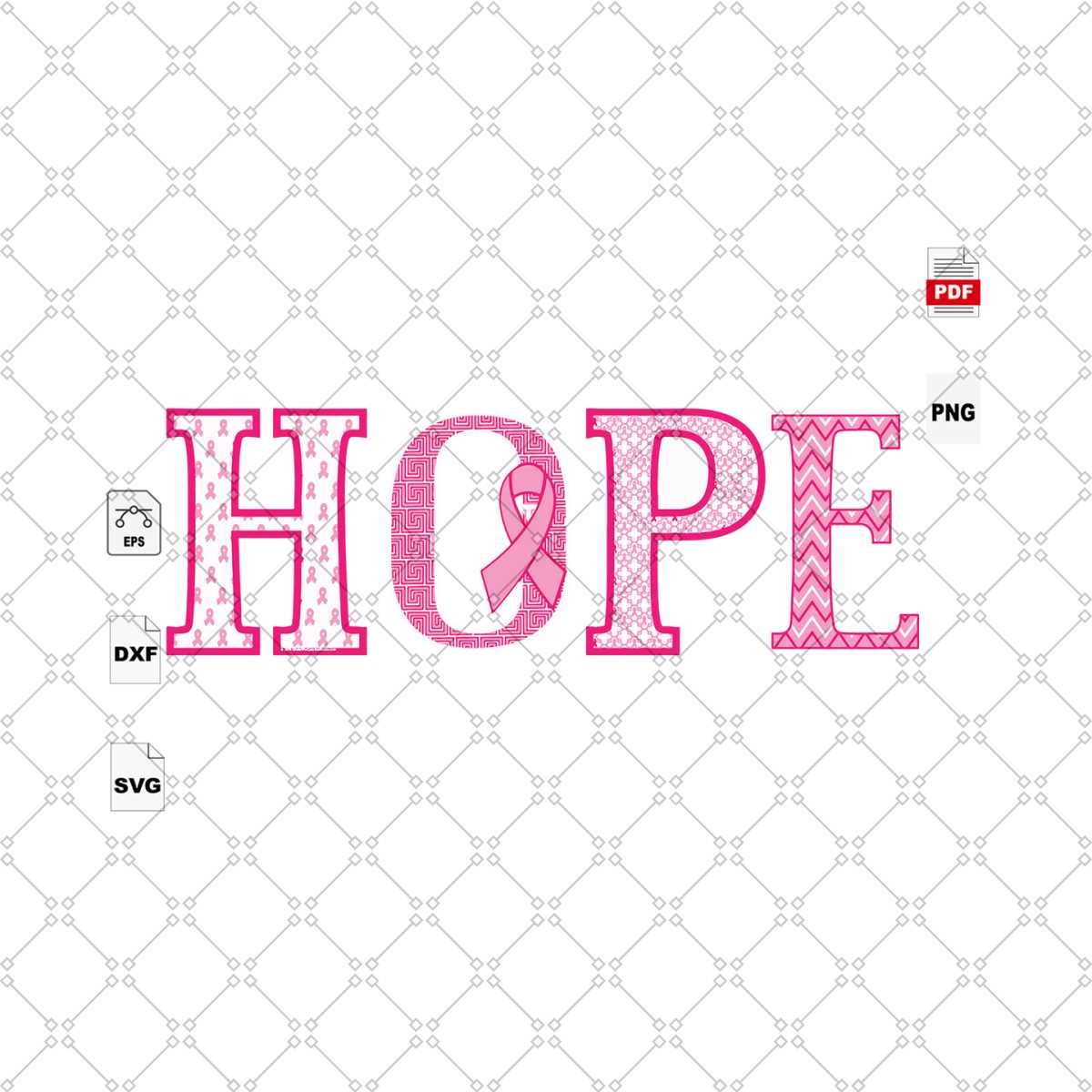 Hope, Breast Cancer Svg, Cancer Awareness, Cancer Svg, Cance | Inspire ...