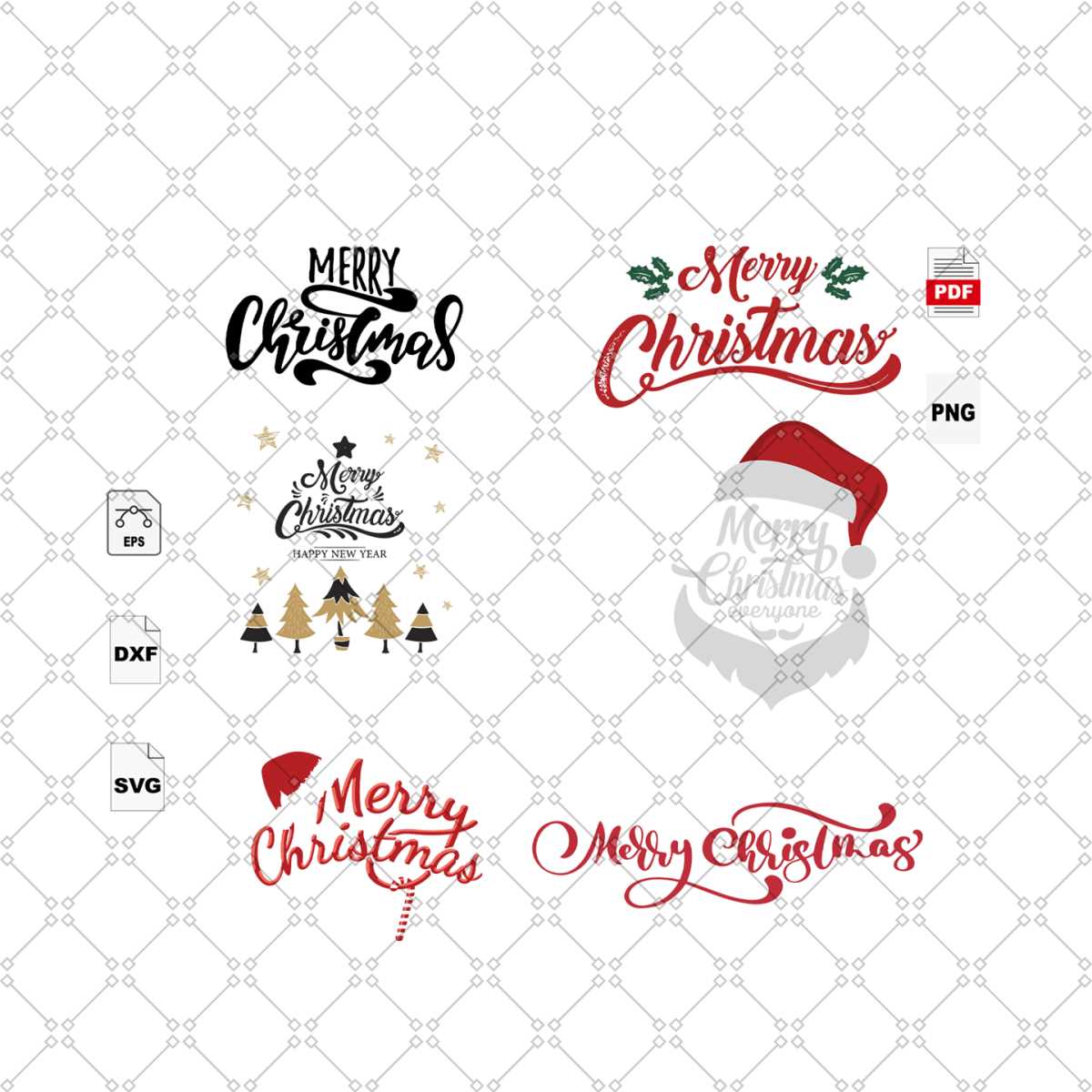 Merry Christmas Bundle, Christmas Svg, Christmas Gifts, Rein | Inspire ...