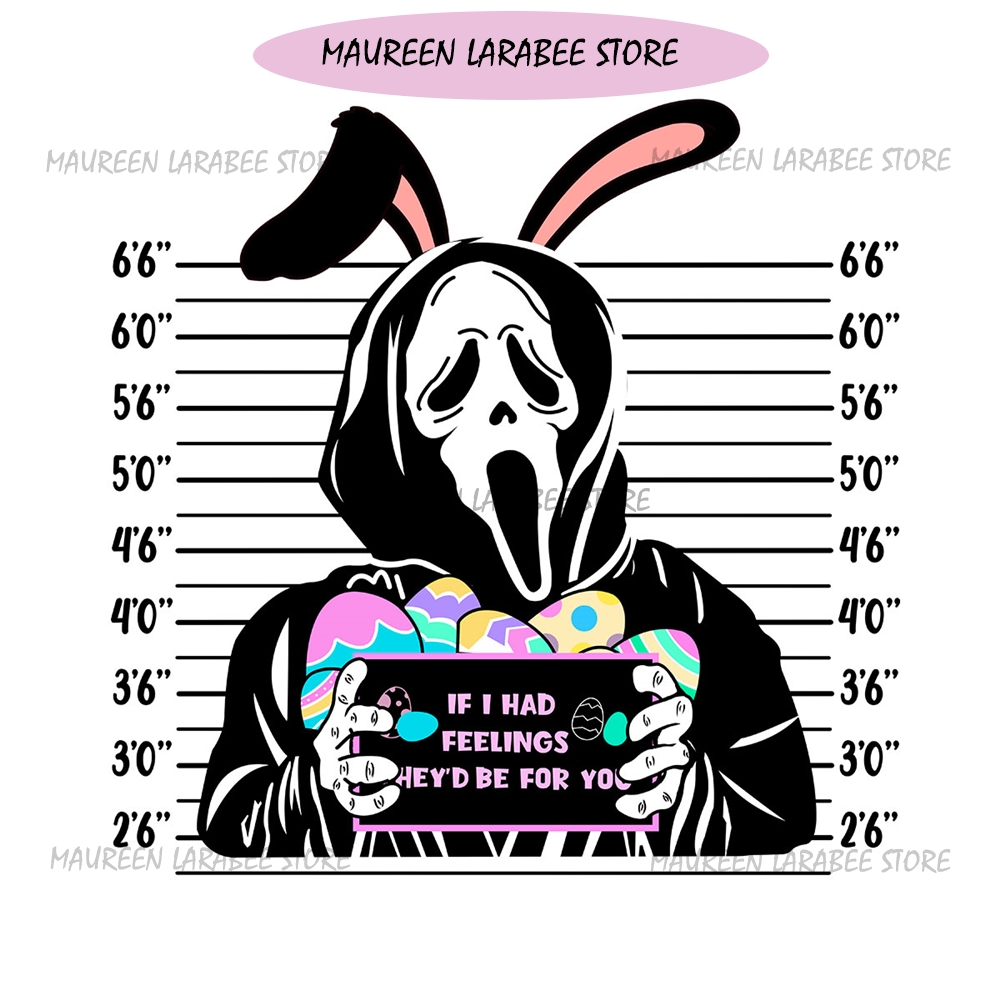 Ghostface Feelings Is For You Easter Bunny Png | Inspire Uplift