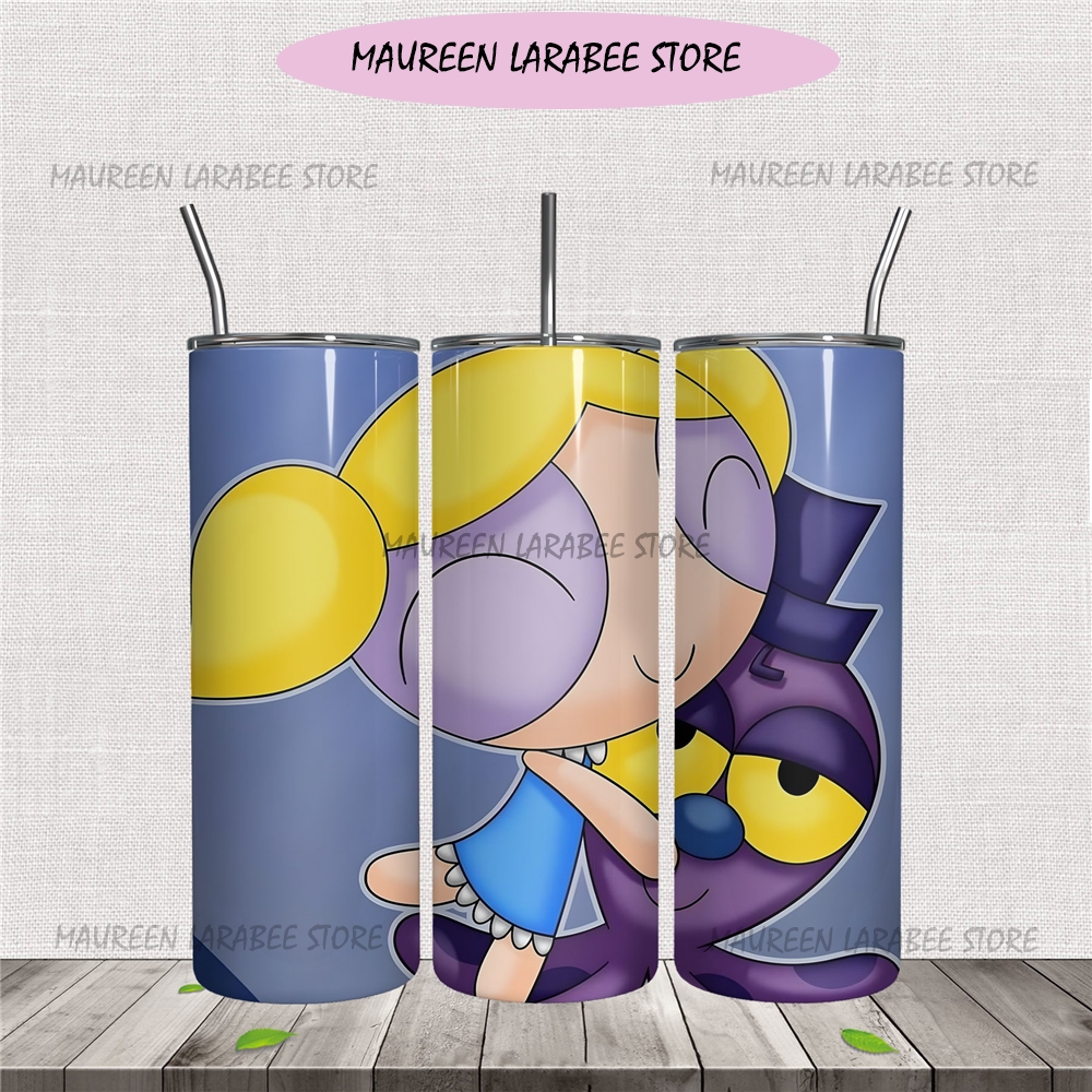 Powerpuff Girls Hugging Octopus Tumbler PNG | Inspire Uplift