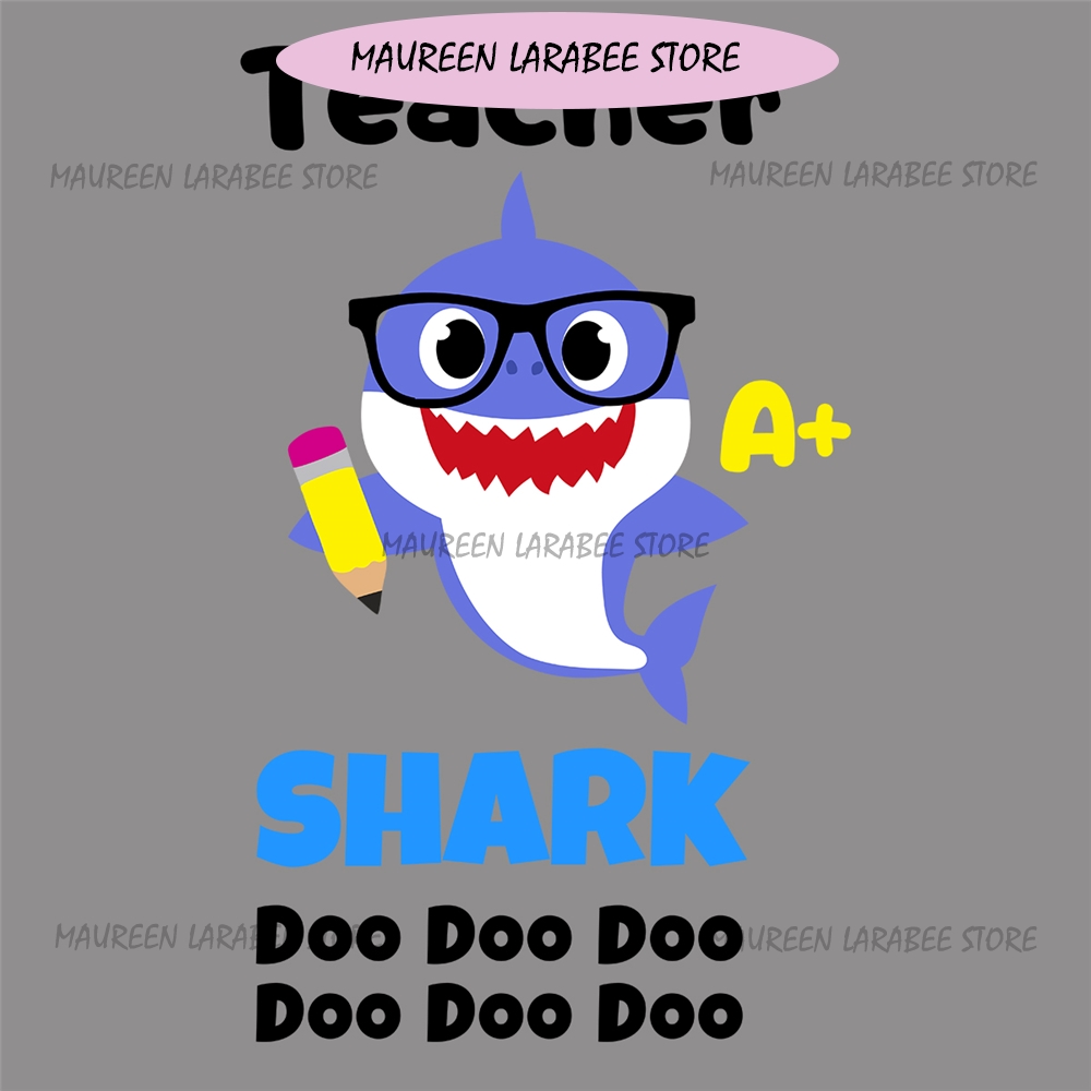 Teacher A Plus Baby Shark Blue Doo Doo SVG | Inspire Uplift