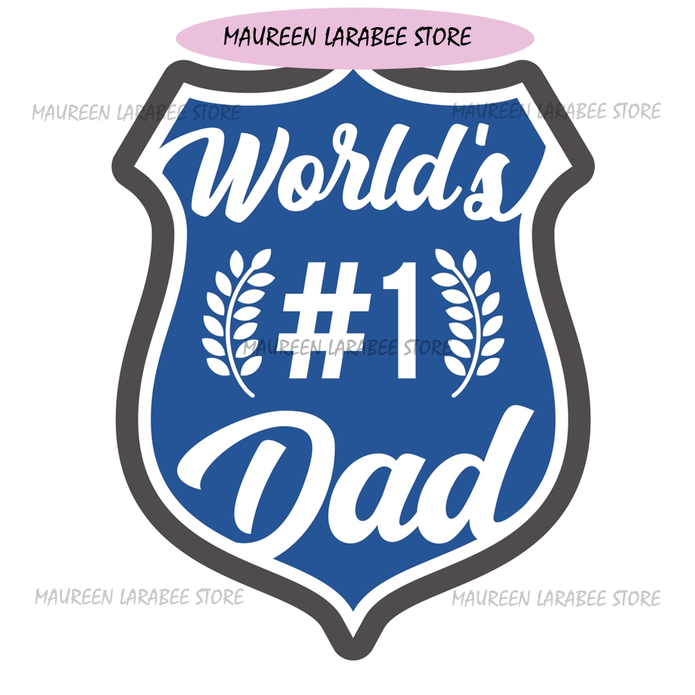 Worlds First Dad Badge Cut File SVG | Inspire Uplift