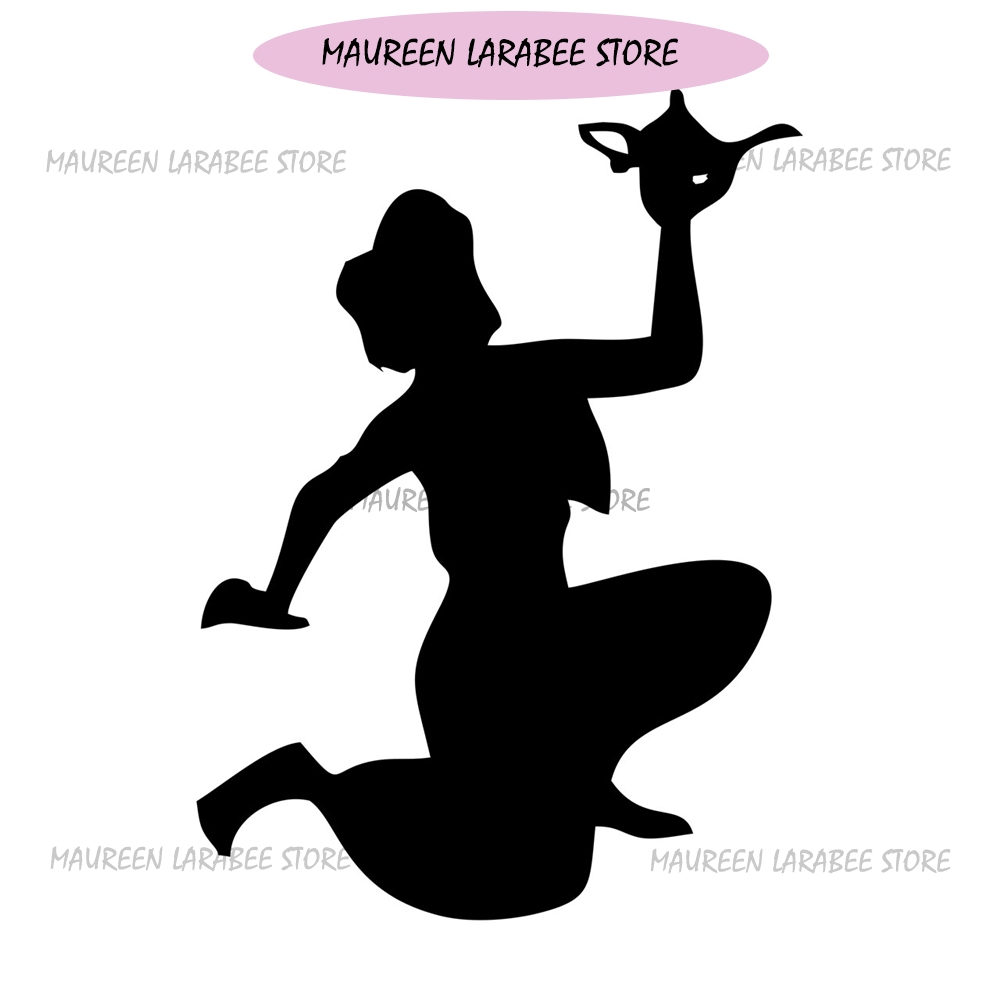 Aladdin and The Magic Lamp Silhouette Vector SVG | Inspire Uplift
