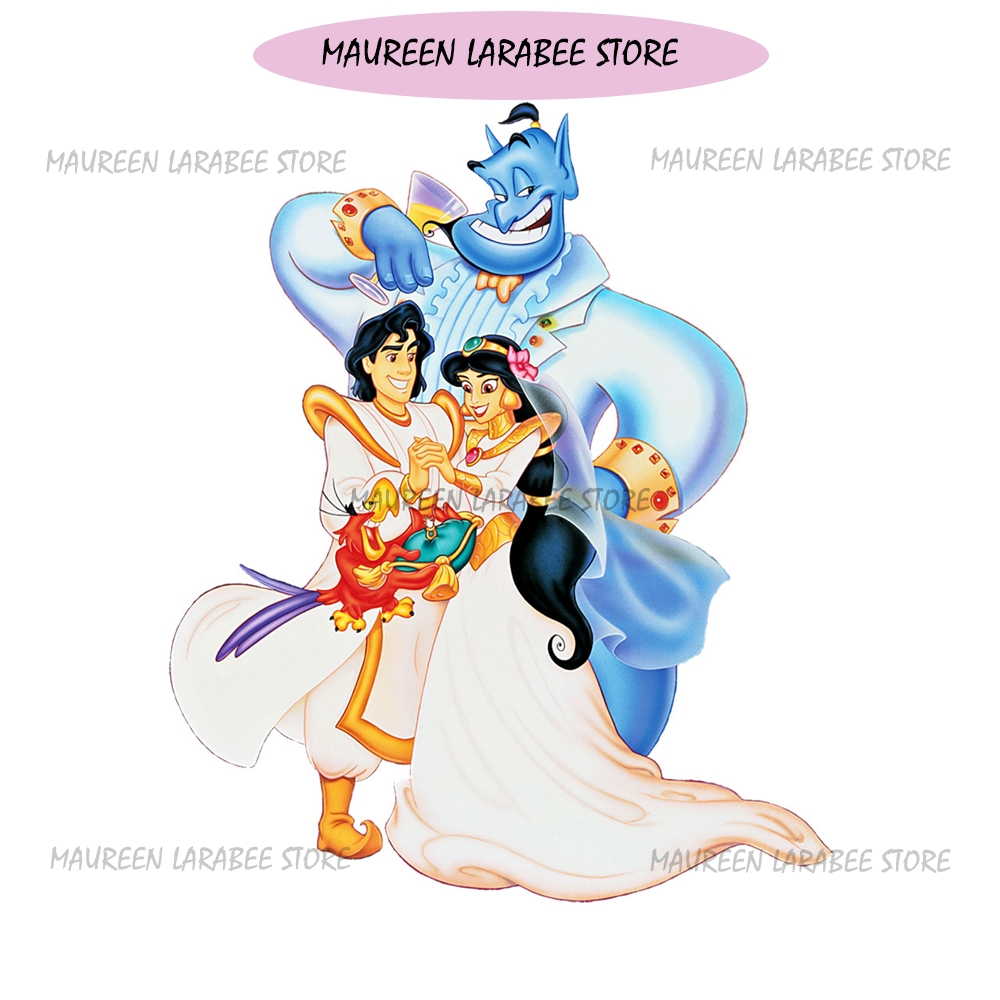 Disney Wedding Aladdin and Princess Jasmine Genie PNG | Inspire Uplift